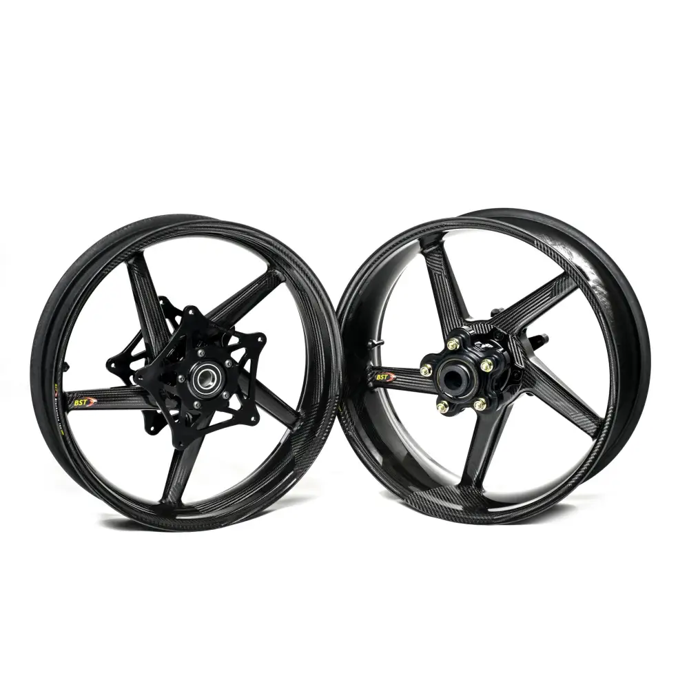 BST Diamond TEK 5 Spoke Carbon Fiber Font AND Rear Wheel Set for the D