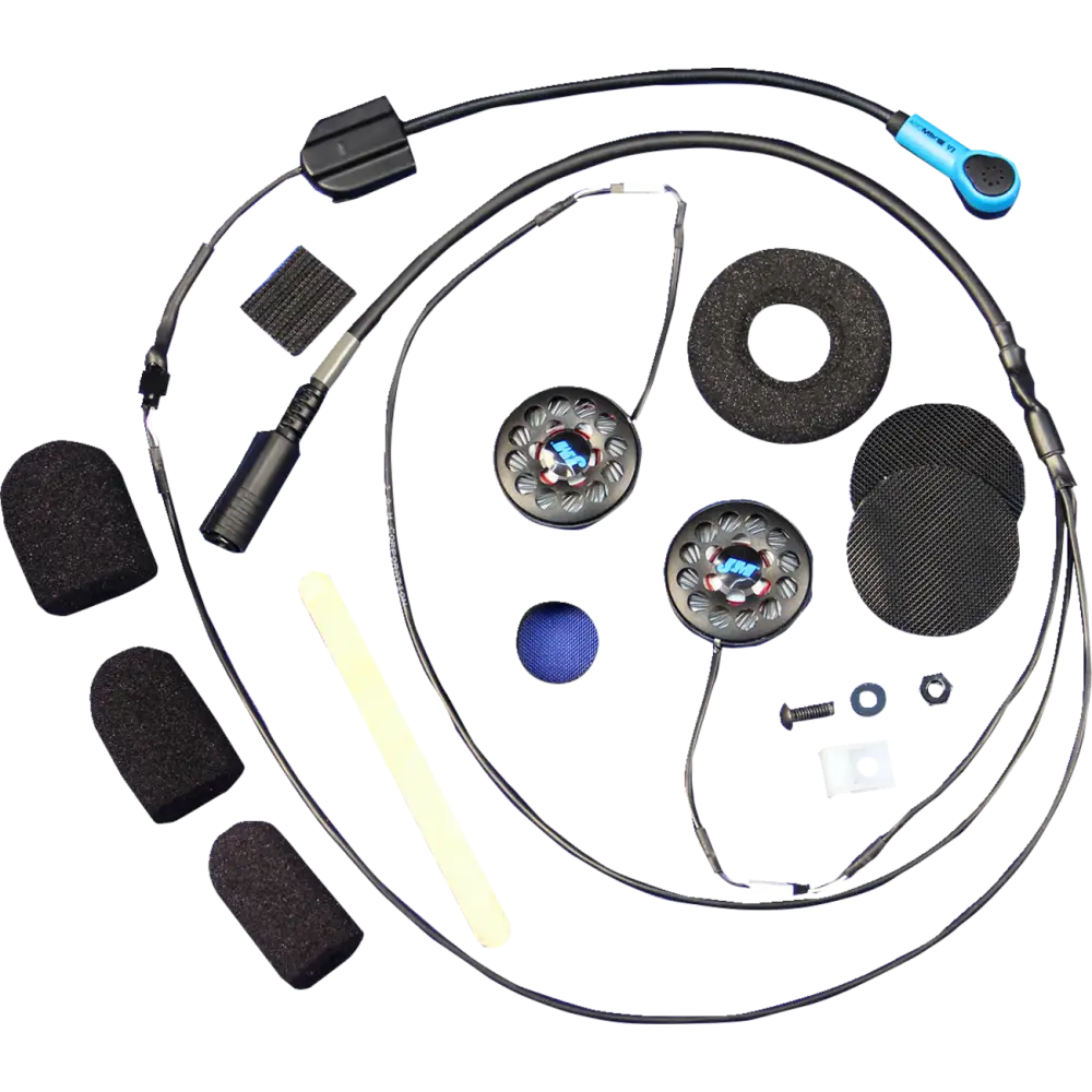 J & M Clamp-Less Helmet Speakers - Open-Face/Flip-Front Helmet HS ...